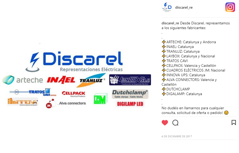 Representaciones Eléctricas | Discarel